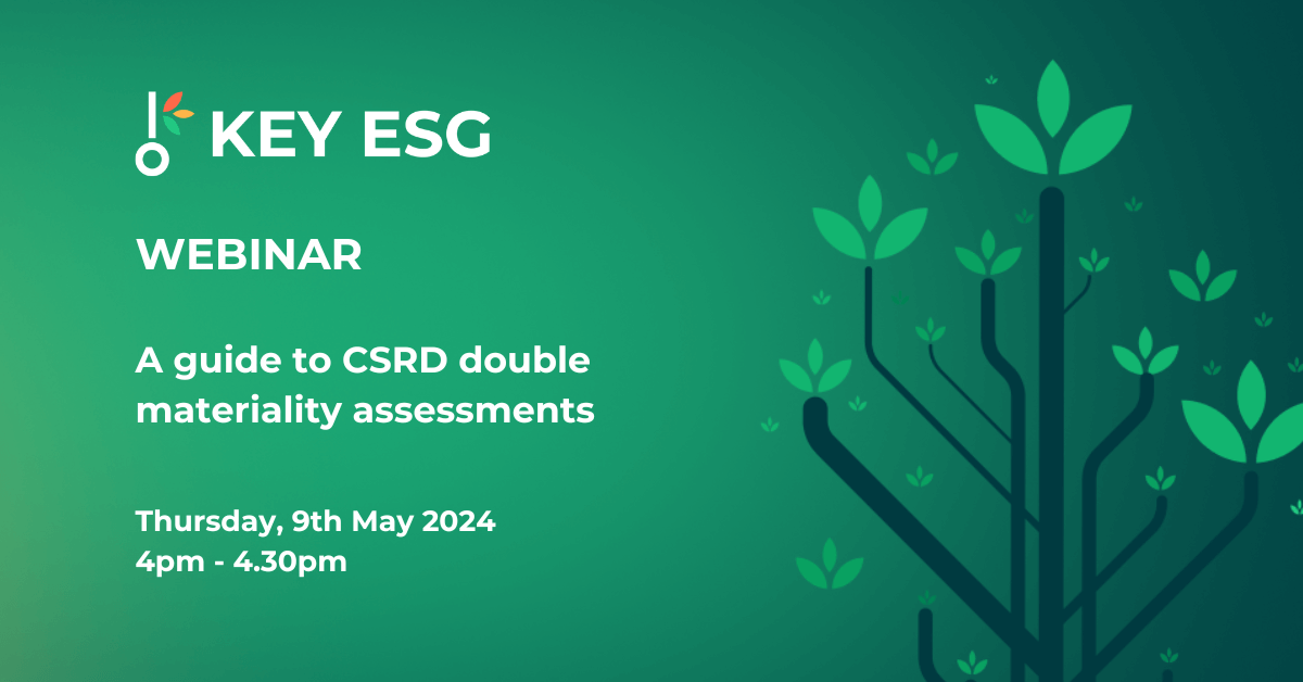 KEY ESG webinar on CSRD double materiality assessments